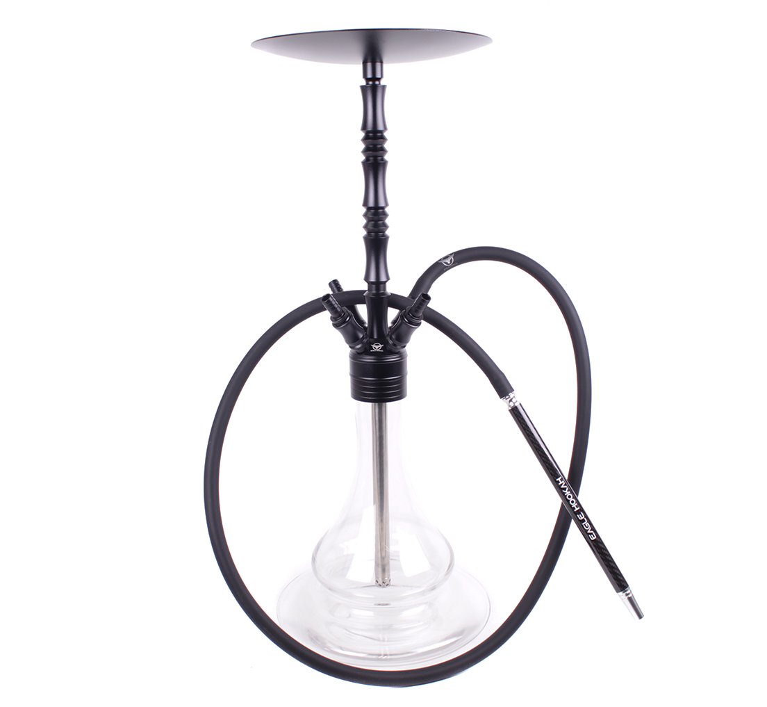 Eagle Hookah Aluminium Shisha - "NEON" - Black, 109,95